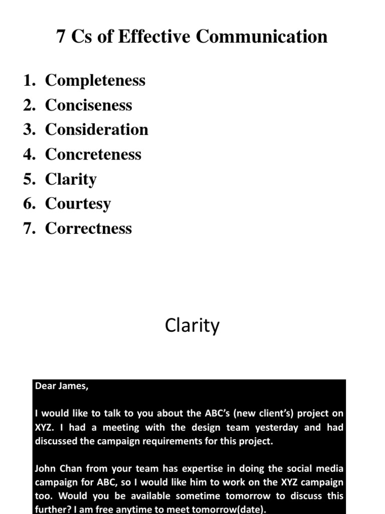 7 Cs of Effective Communication Guide | PDF | Idiom