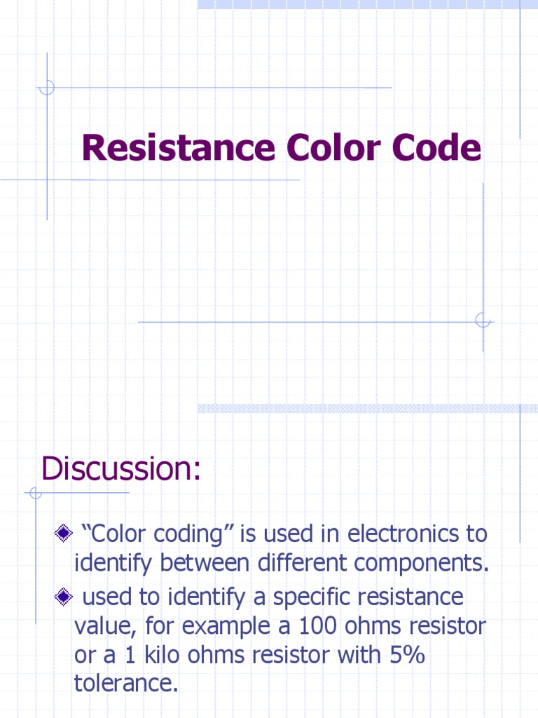 Resistance Color Code | PDF | Resistor | Electricity