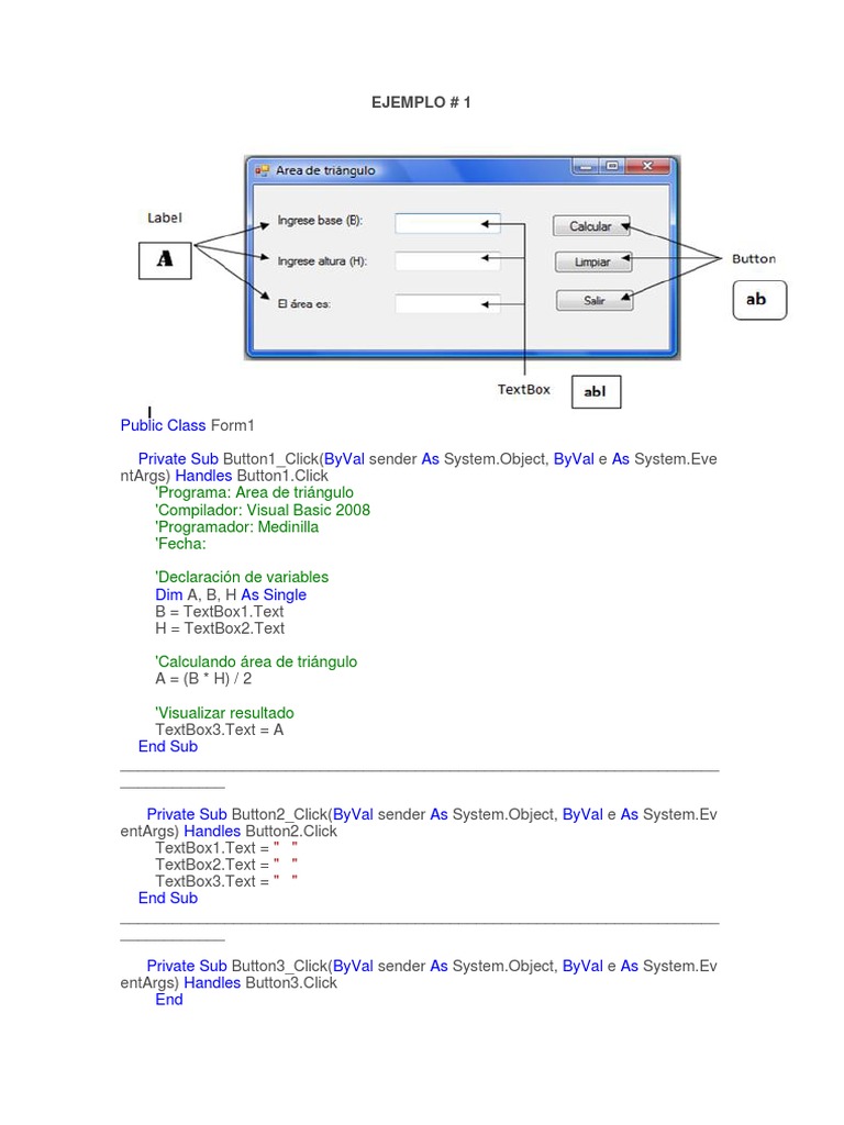 EJEMPLO Visual Resuelto | PDF | Visual Basic .Net | Operating System Technology