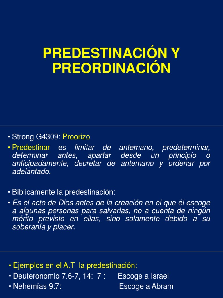 Que Es La Predestinacion - Grupo Teos | PDF | Predestinación | calvinismo