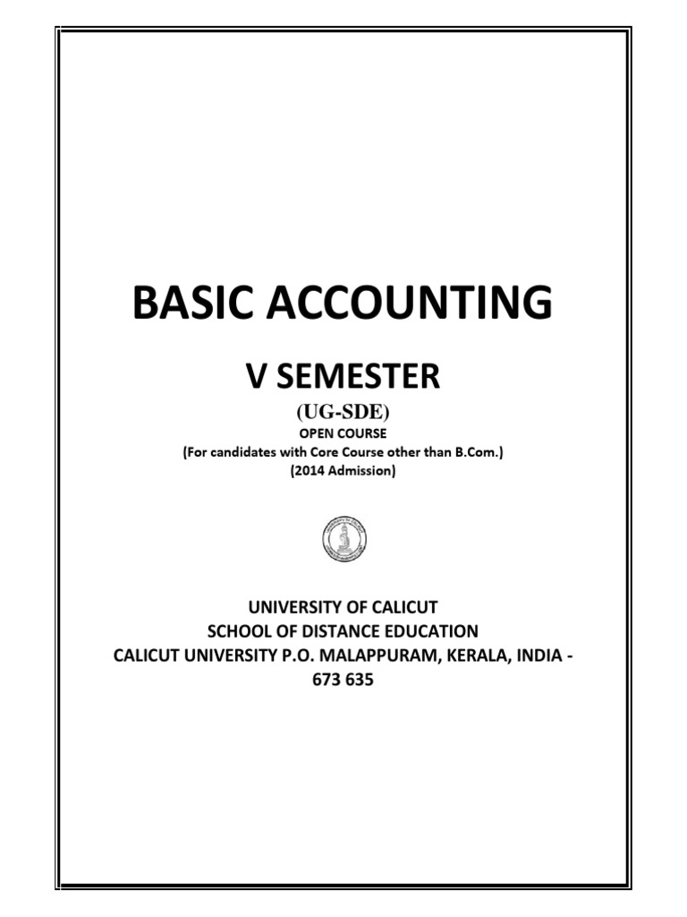 Basic Accounting | PDF | Debits And Credits | Expense