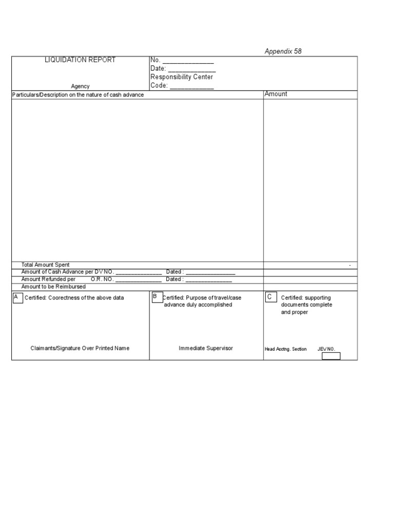 Liquidation Form | PDF
