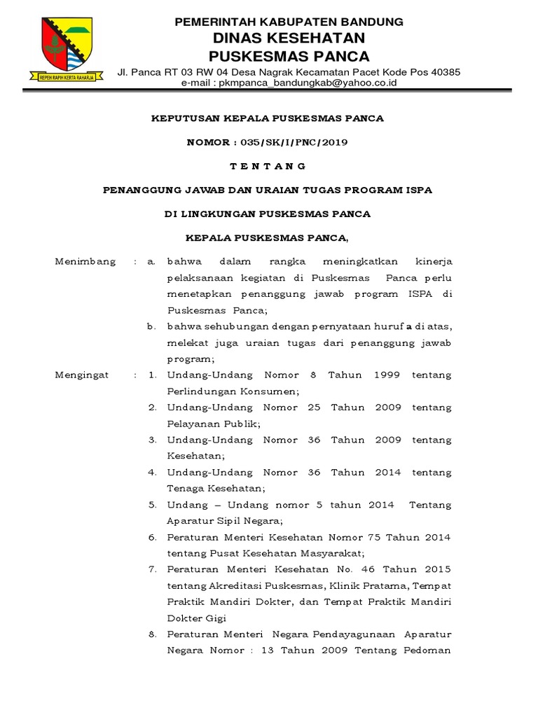 17 SK Program Ispa | PDF | Pengelolaan Keuangan & Uang | Pengembangan Diri