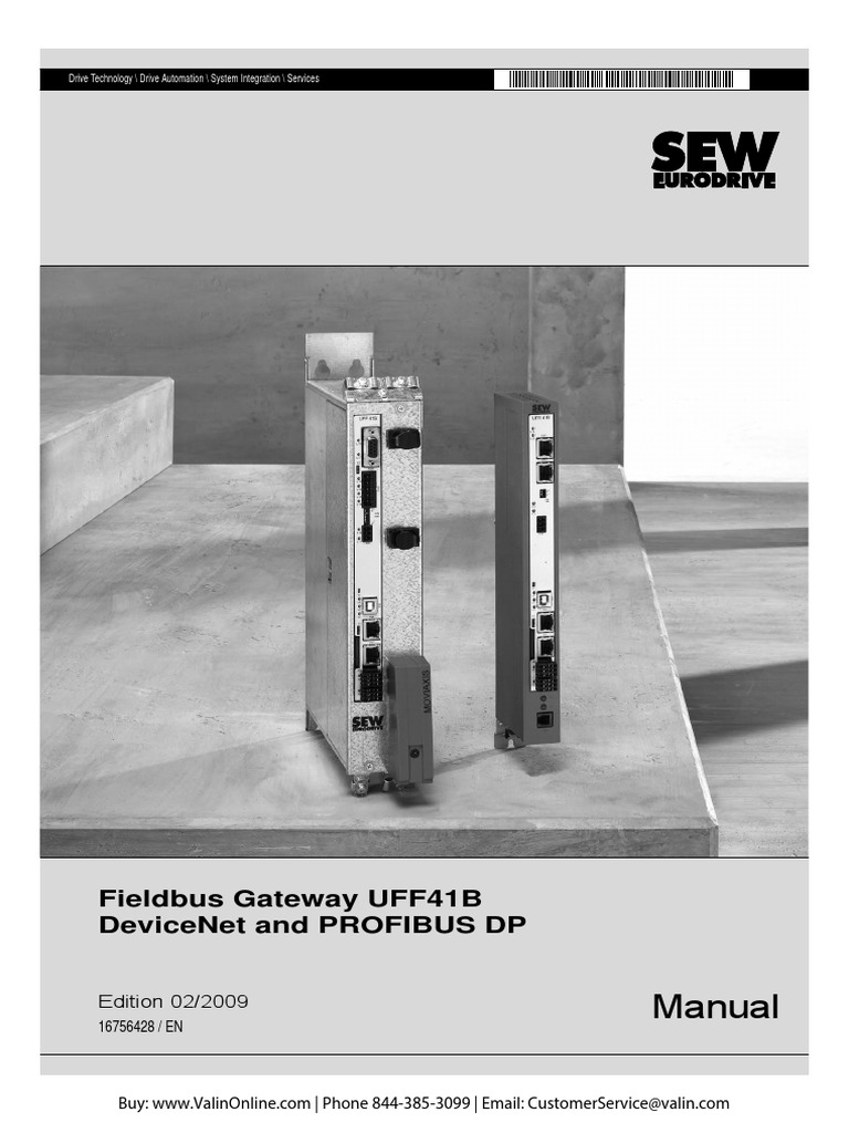 Manual: Fieldbus Gateway Uff41B Devicenet and Profibus DP | PDF | Usb | Input/Output