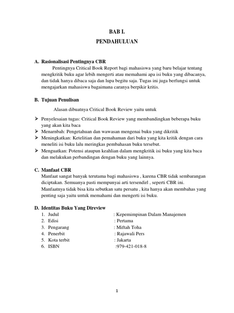 Isi CBR | PDF | Pengembangan Diri