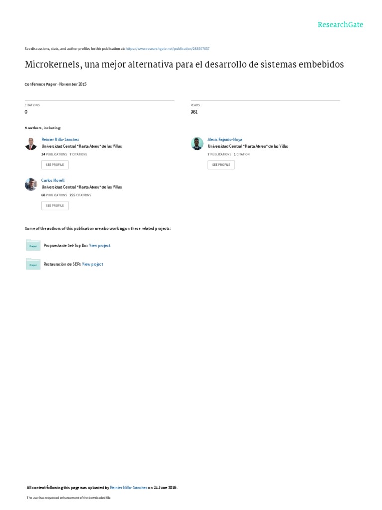 Microkernel Pdf Kernel Sistema Operativo Sistema Operativo