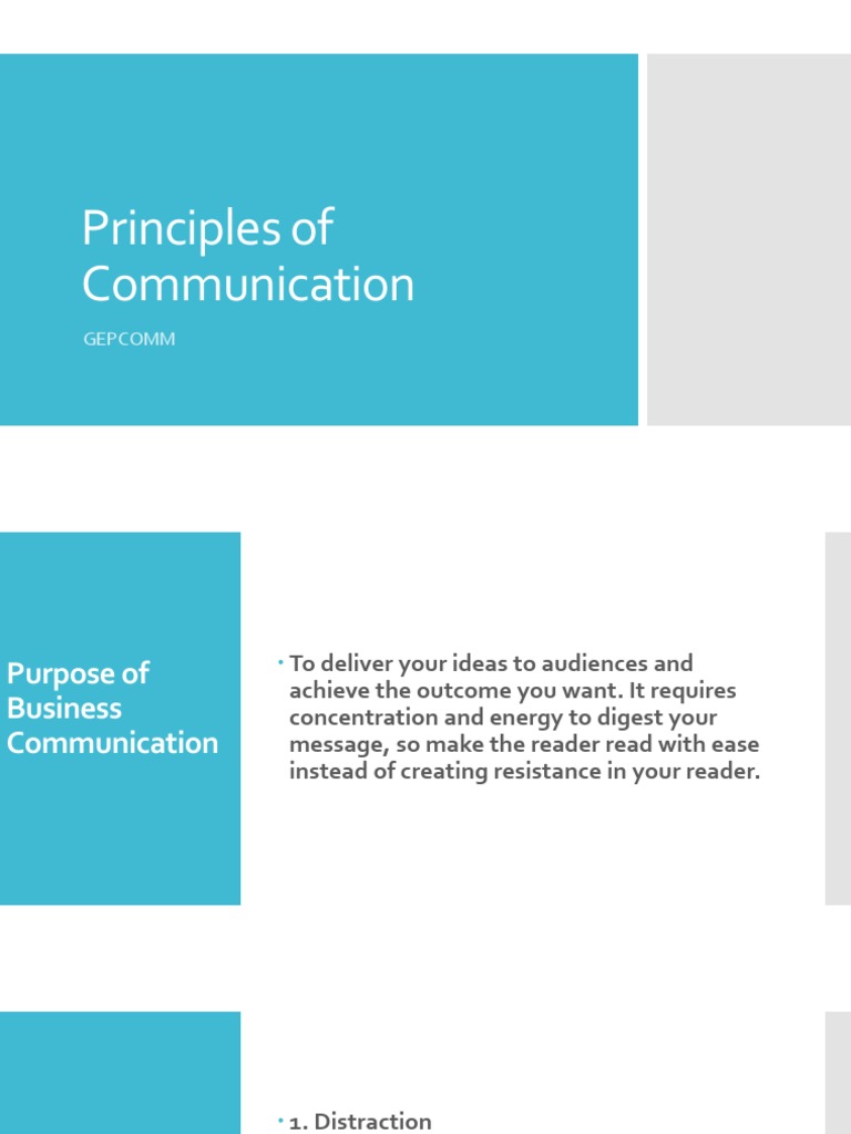 Seven Principles of Effective Business Communication: Completeness ...