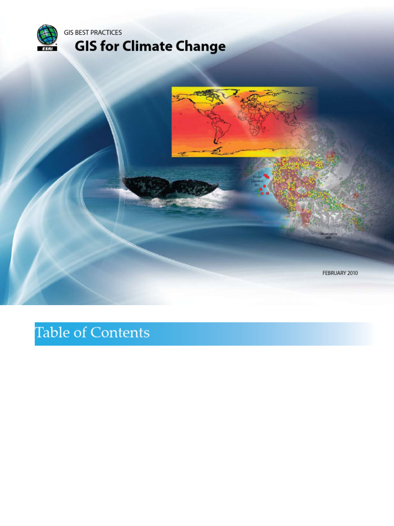 GIS For Climate Change | PDF | Esri | Arc Gis