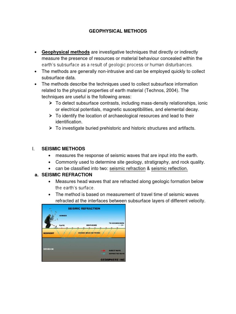 Geophysical Methods | PDF | Reflection Seismology | Geophysics