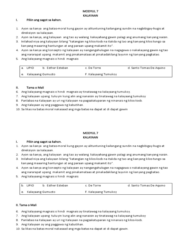 MODYUL 7 Work Activity | PDF