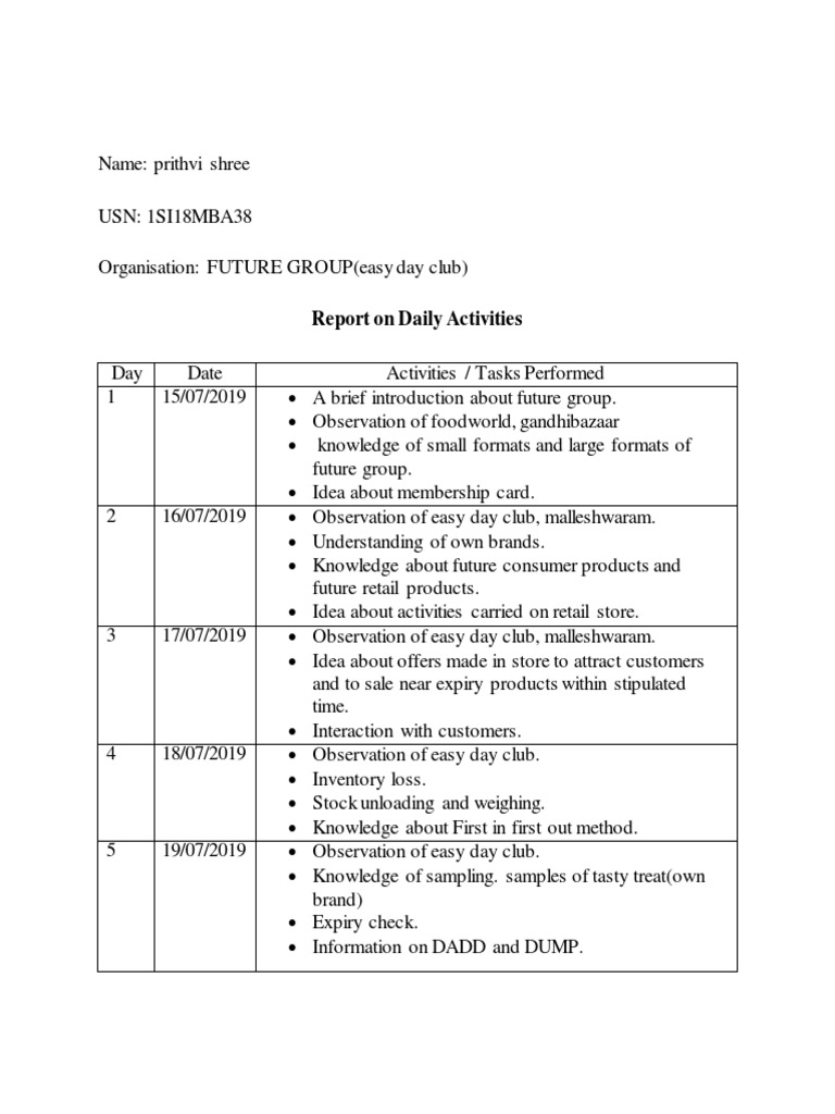Orgn Study of FG | PDF | Inventory | Retail