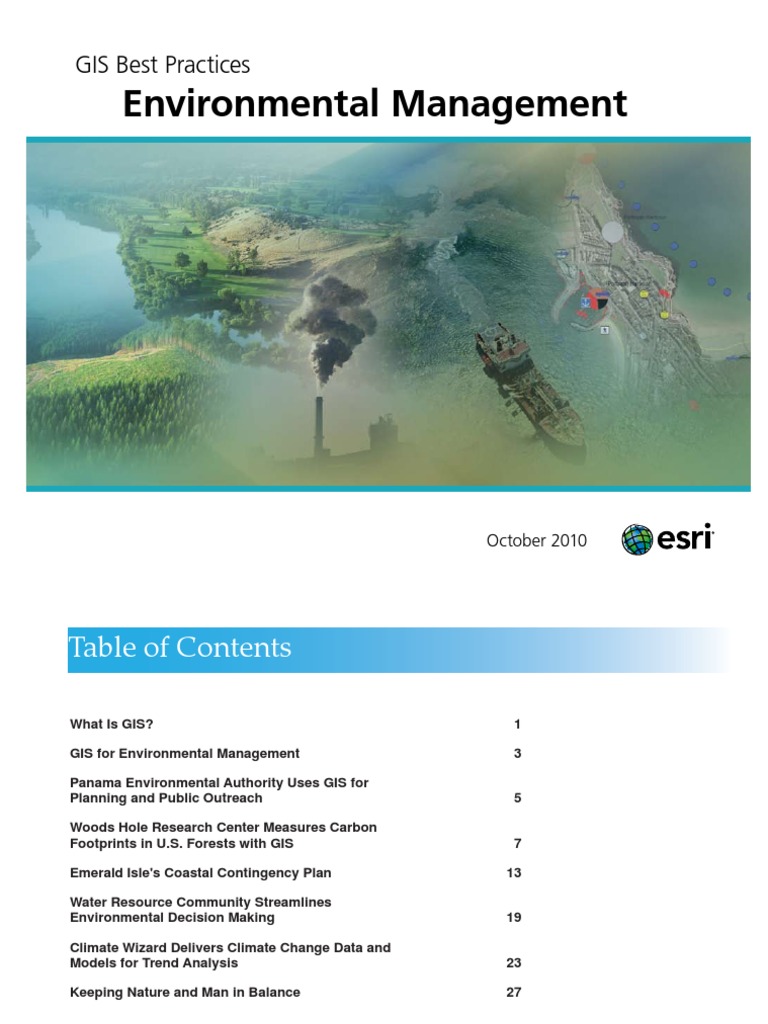 GIS For Environmental Management | PDF | Esri | Geographic Information ...