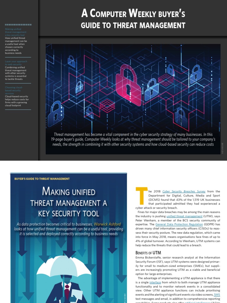 Omputer Eekly Buyer S Guide To Threat Management: Making Unified Threat ...