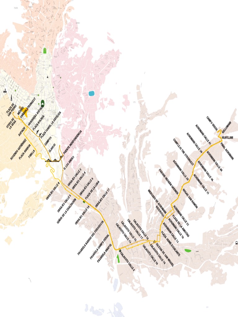 Mapa Oficial Achumani - Ruta Puma | PDF