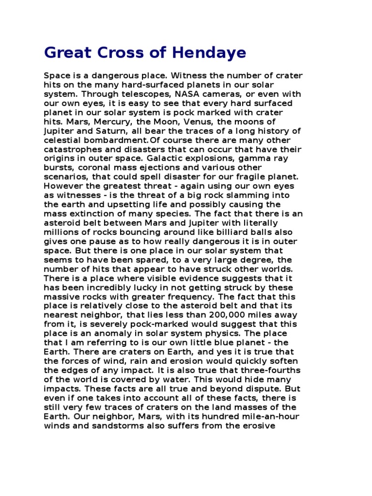 Great Cross of Hendaye | PDF | Milky Way | Mars