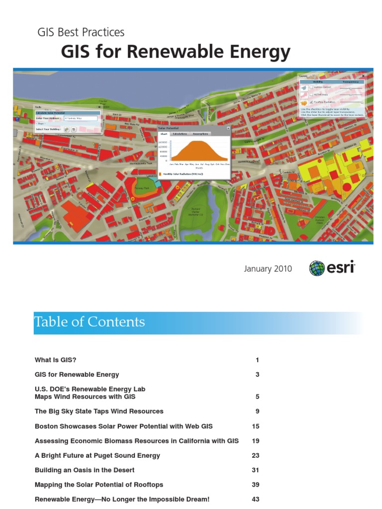 GIS For Renewable Energy | PDF | Geographic Information System | Esri