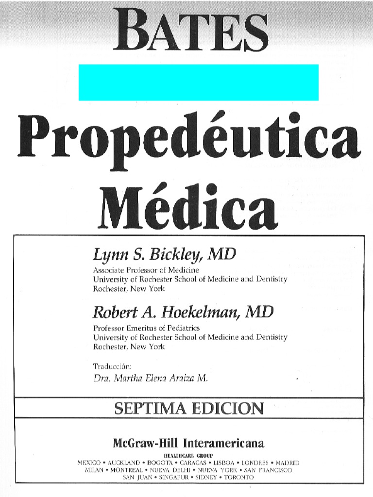 Bates Propedeutica Medica | PDF