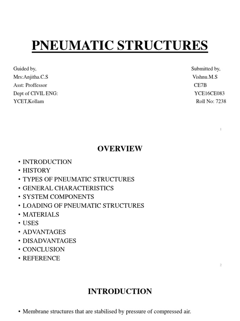 An In-Depth Analysis of Pneumatic Structures: Properties, Applications ...