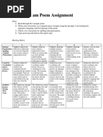 AVID One-Pager Examples | PDF | Poetry | Word