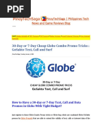 Globe Postpaid Plans Overview | PDF
