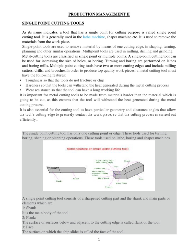 Production Engineering Notes | PDF | Machining | Drilling