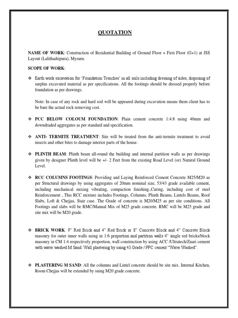 Construction Agreement | PDF | Masonry | Wall