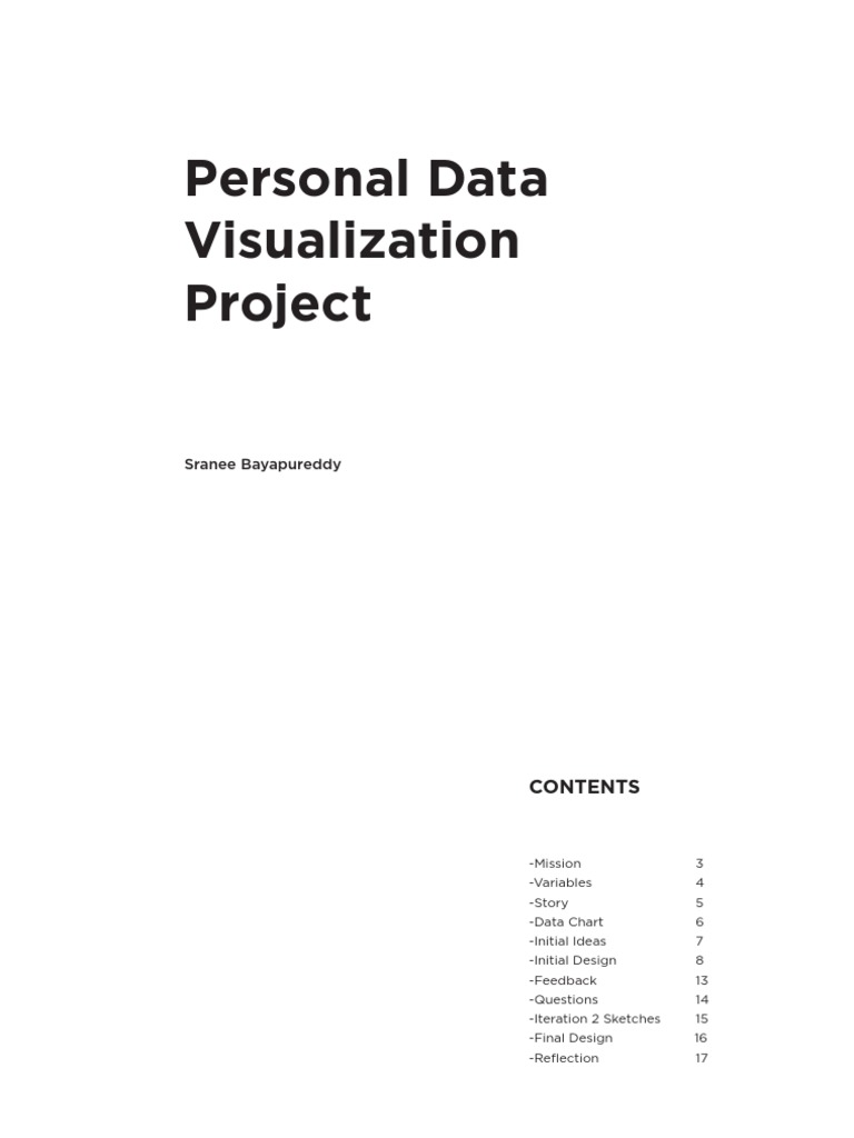 Personal Data Project Process Book | PDF | Mood (Psychology) | Mental ...