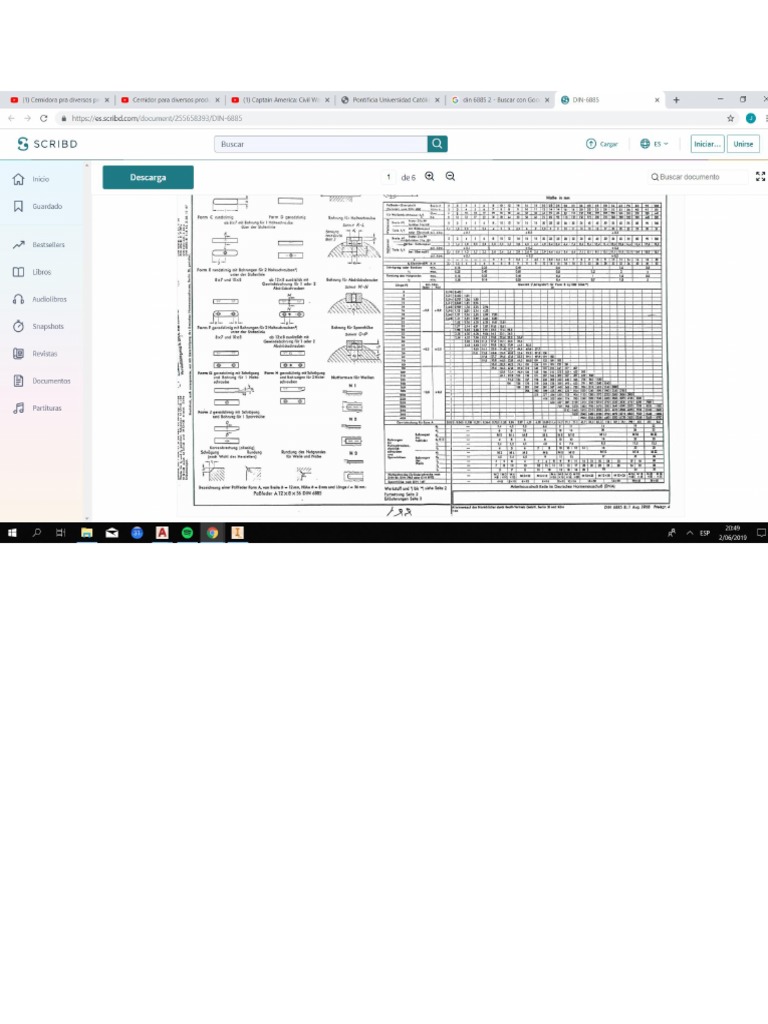 Norma Din 6885 Chavetas | PDF