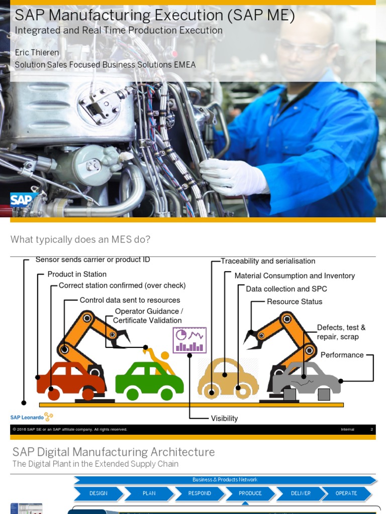 SAP Manufacturing Execution | PDF | Sap Se | Systems Engineering