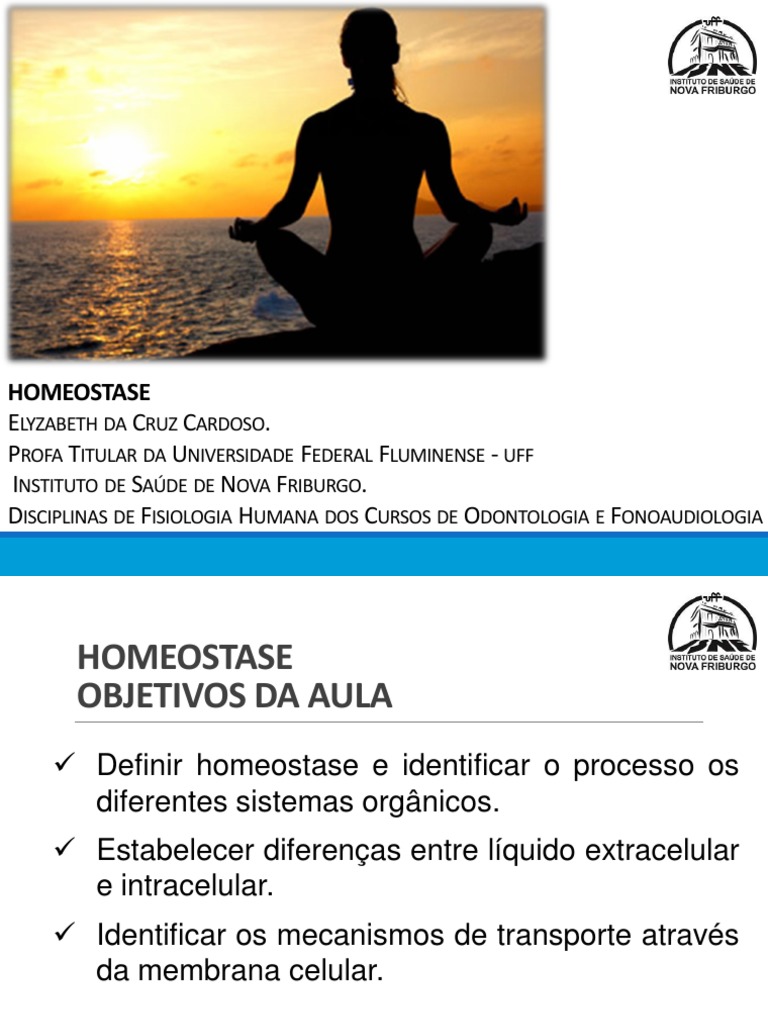 HOMEOSTASE | PDF | Homeostase | Membrana celular