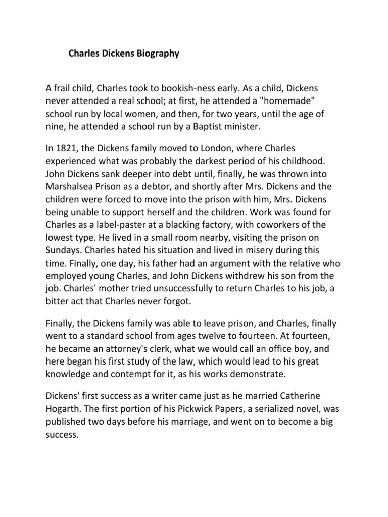 Charles Dickens: Life and Legacy | PDF | Charles Dickens