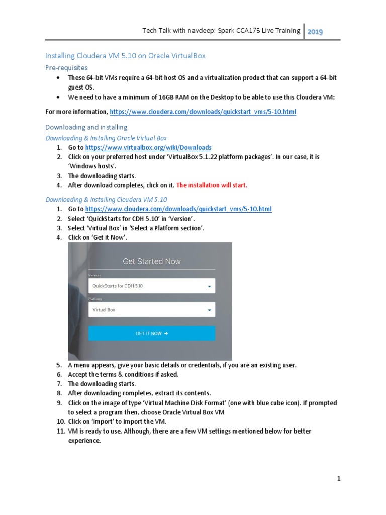 Cloudera VM Machine Setup Guide | PDF | Virtual Machine | Utility Software