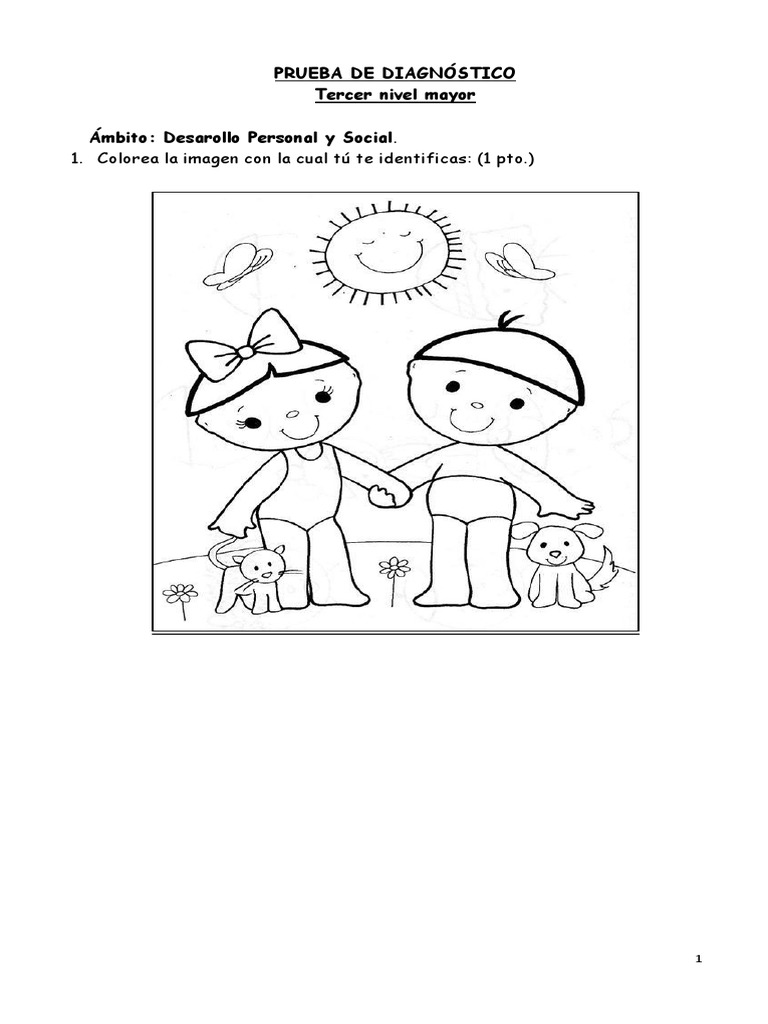 Evaluación Diagnóstica Preescolar 5 Años | PDF | Evaluación | Aprendizaje