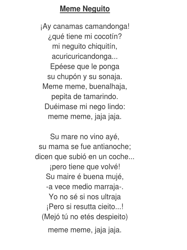 Meme Neguito 2 | PDF