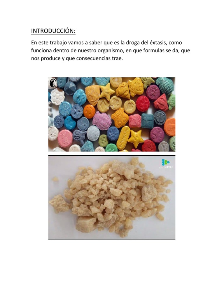 Droga Éxtasis | PDF | Mdma | Despachador de drogas