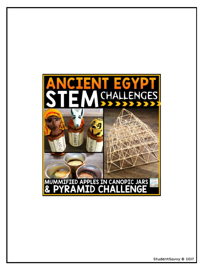 Ancient Egypt Stem Challenges | PDF | Mummy | Pyramid