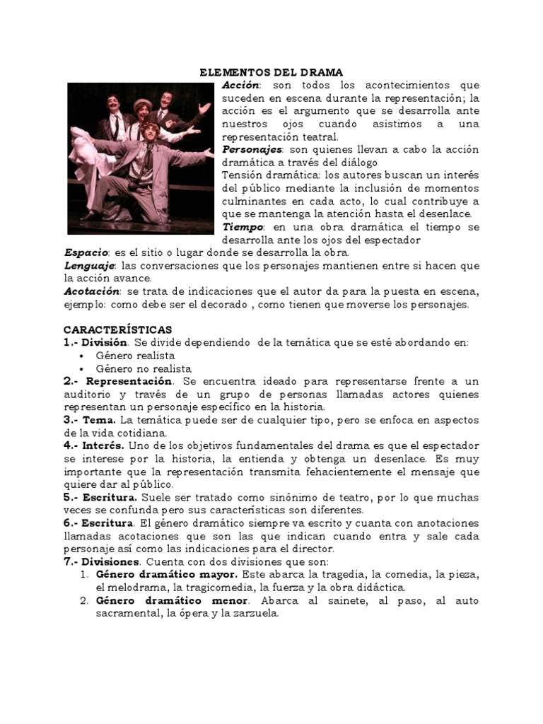 Elementos Del Drama | PDF | Existencialismo | Predicado (Gramática)