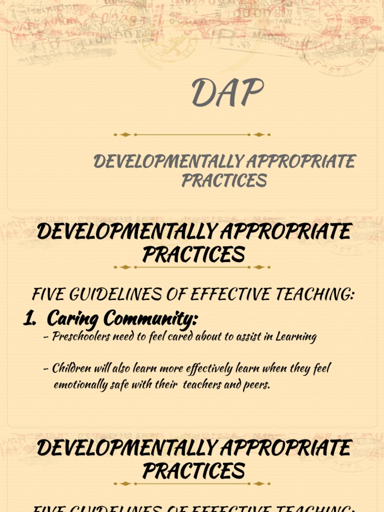 Dap-Developmentally Appropriate Practices | Download Free PDF ...