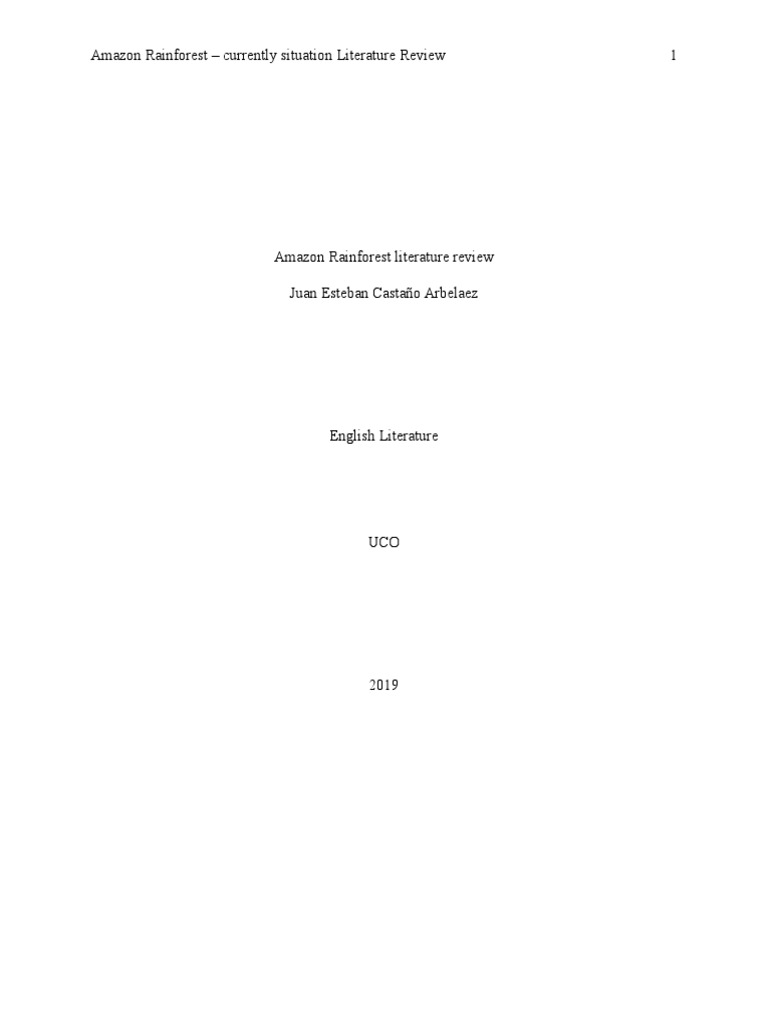 Amazon Rainforest Essay | PDF | Amazon Rainforest | Deforestation