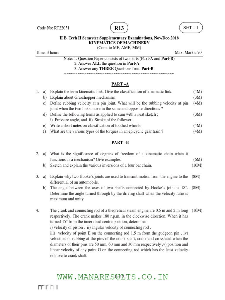 WWW - Manaresults.Co - In: II B. Tech II Semester Supplementary Examinations, Nov/Dec-2016 ...