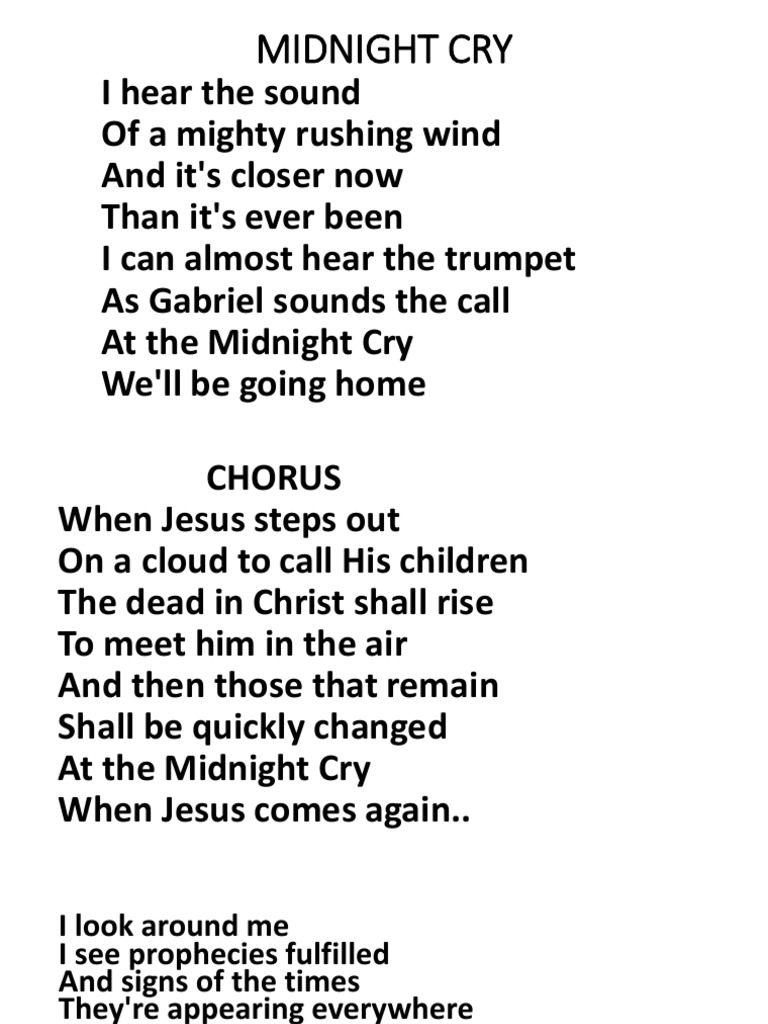 Midnight Cry | PDF