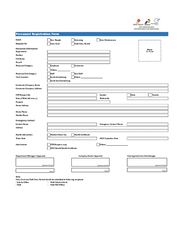 Form Field Entry Permit | Download Free PDF | Government And Personhood ...