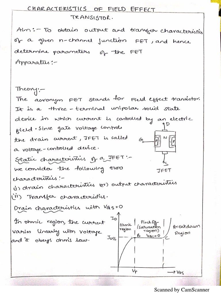 FET Experiment | PDF