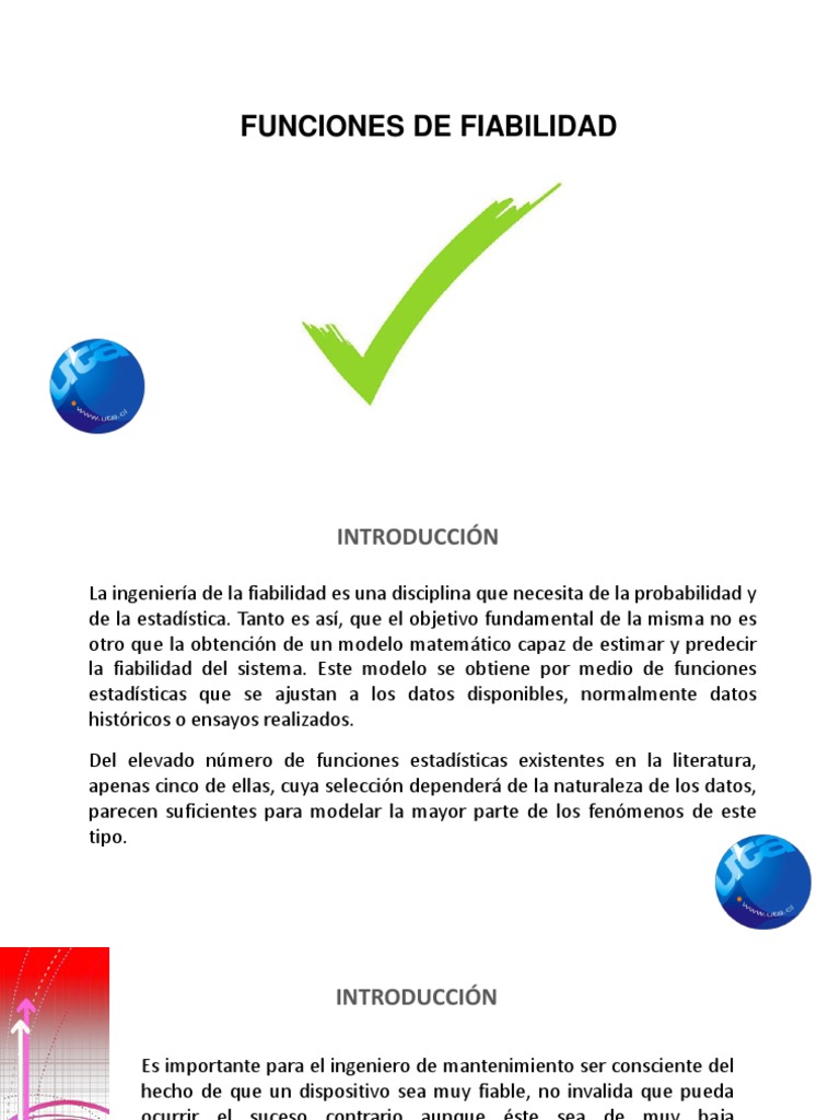 Funciones de Fiabilidad | Ingeniería de confiabilidad | Distribución de ...