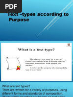 English 4: Structure, Purpose, and Language Features of Different Text ...