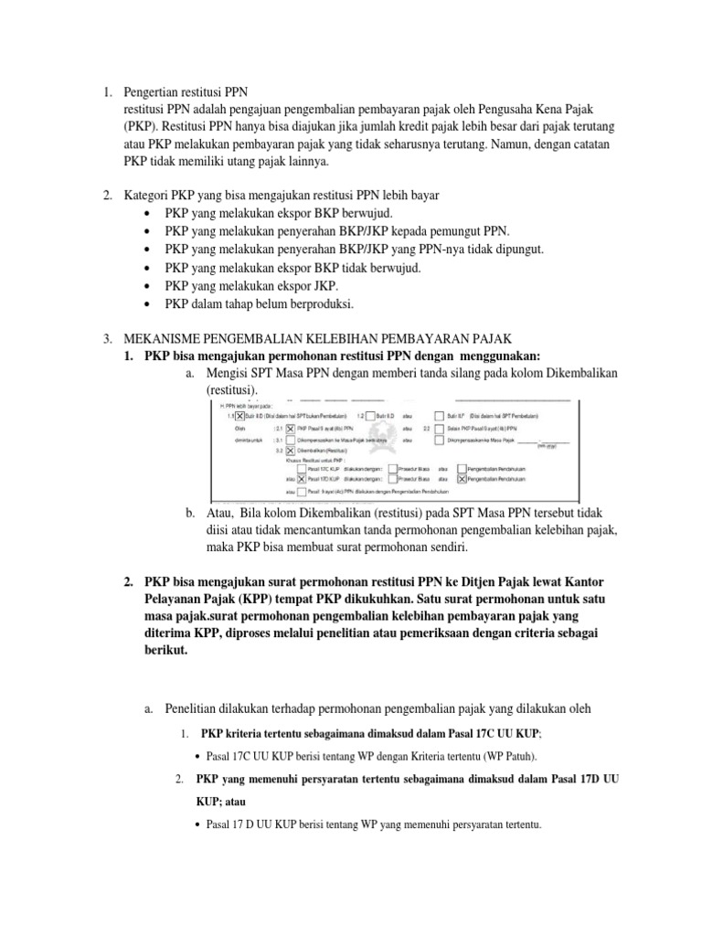 Restitusi PPN | PDF
