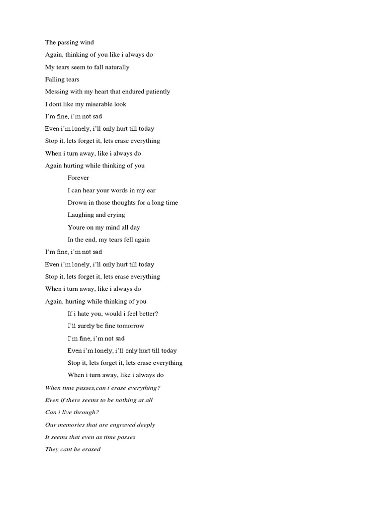 The Passing Wind | PDF