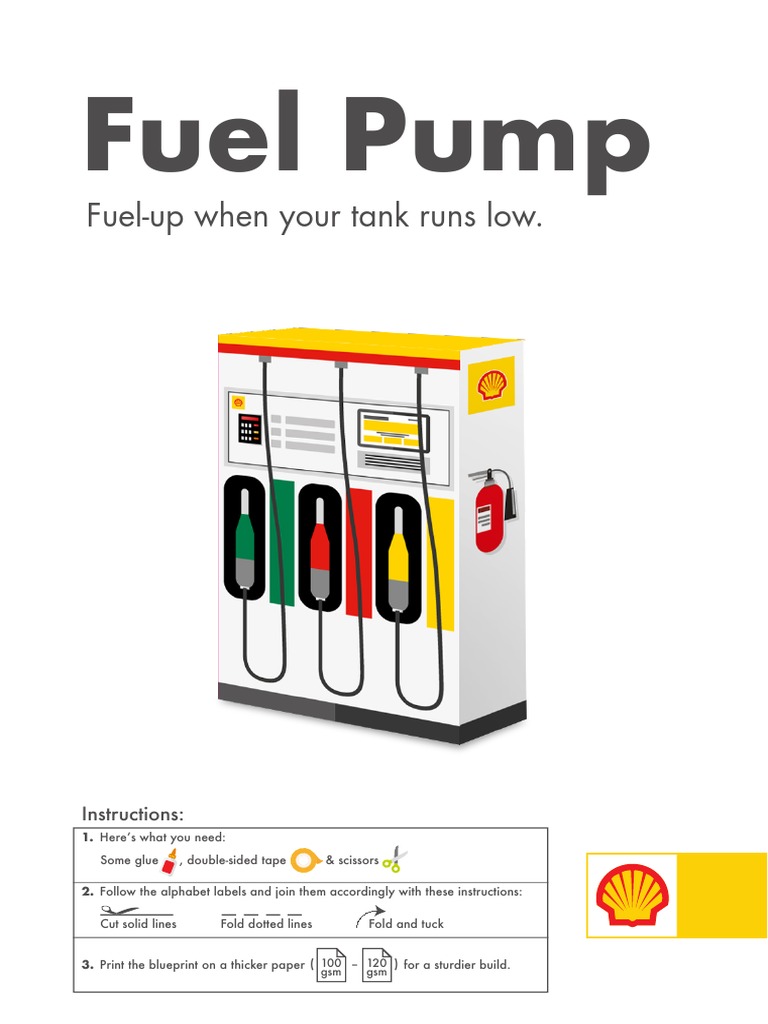 DIY Paper Fuel Pump Model | PDF
