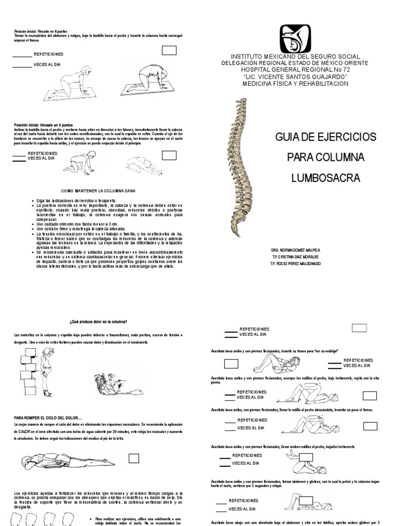 Higiene de Columna | PDF | La columna vertebral | Rodilla