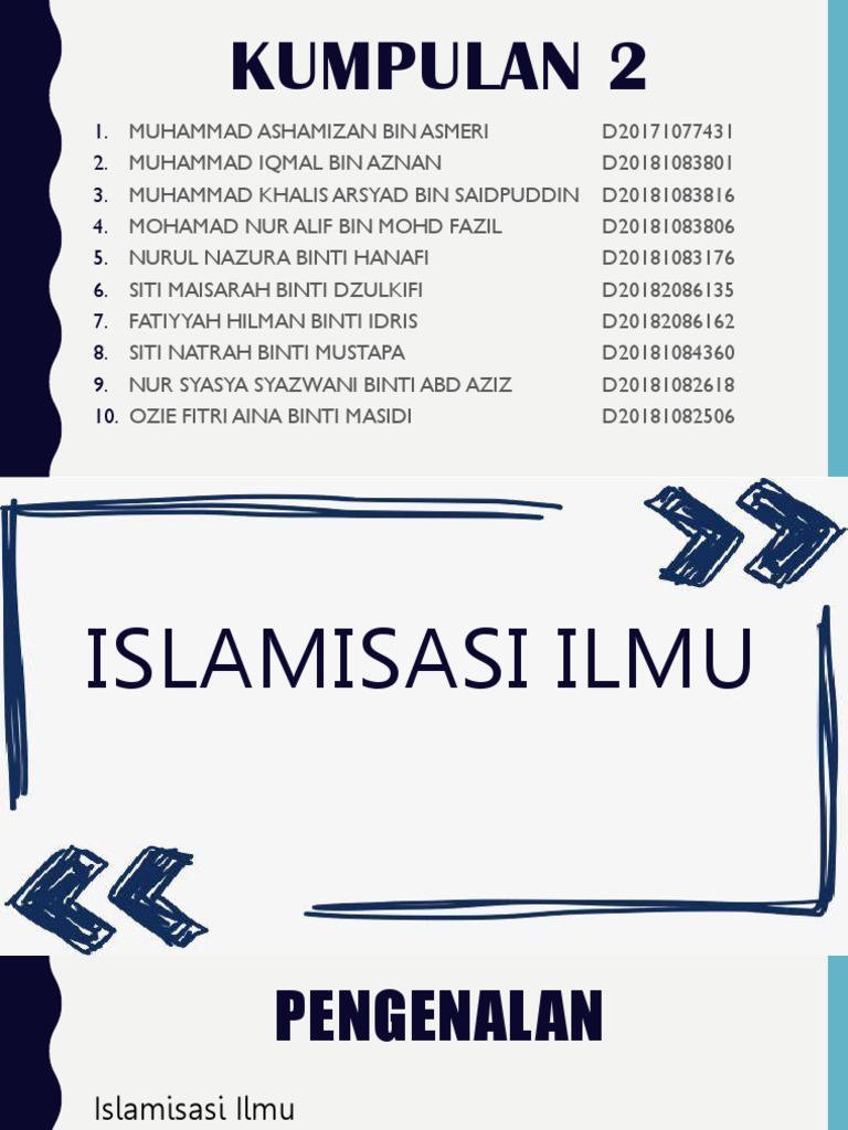 Proses Islamisasi Ilmu dalam Pendidikan | PDF